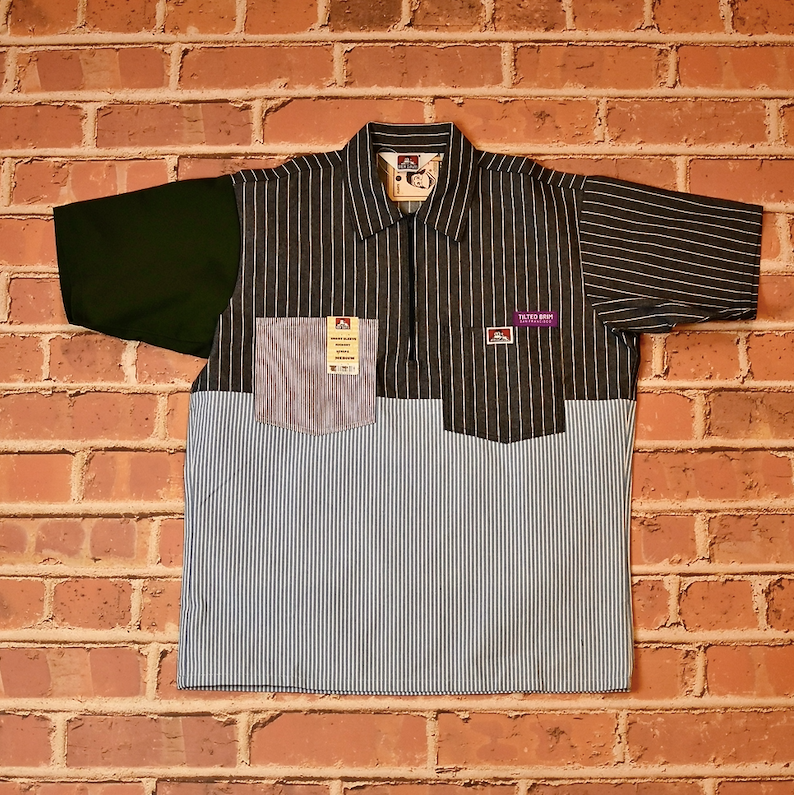 Ben Davis X Tilted Brim X Holy Stitch -- Half Zip Shirt (size M)