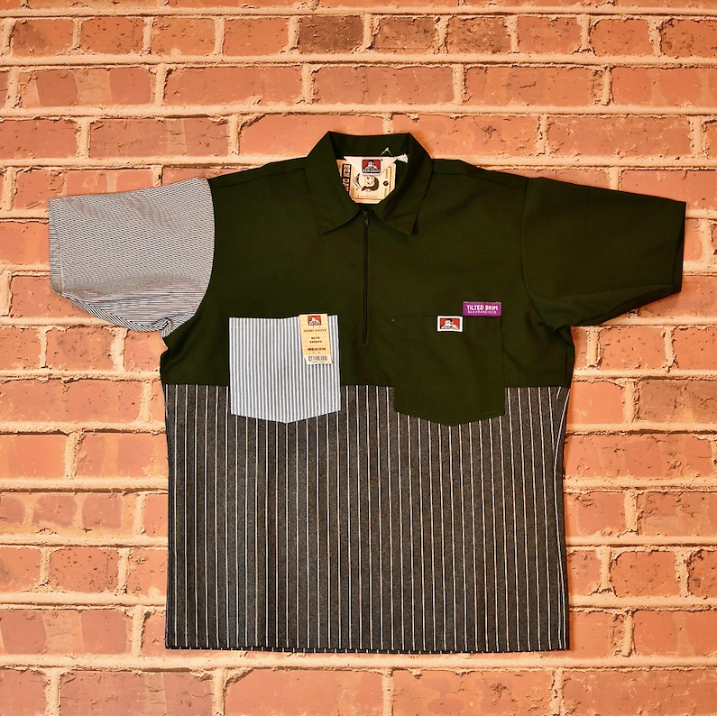 Ben Davis X Tilted Brim X Holy Stitch -- Half Zip Shirt (size M)