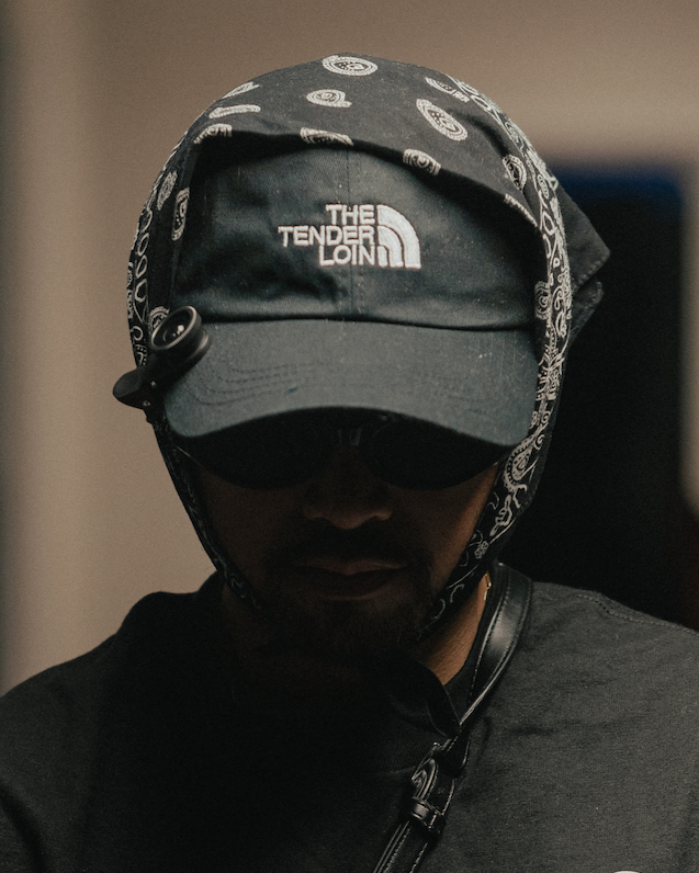 Hats | Half Dome Strap-back | Black– Tilted Brim