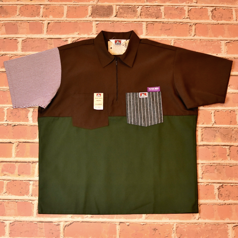 Ben Davis X Tilted Brim X Holy Stitch -- Half Zip Shirt (size XL)